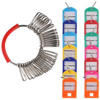 FOMIYES Schl&uuml;sselorganisierer Aus Metall Tragbar Mit Schl&uuml;sselanh&auml;nger-Etiketten Schl&uuml;sselverwaltungs-Organizer F&uuml;r Schl&uuml;ssel Anh&auml;nger Und Armb&auml;nder