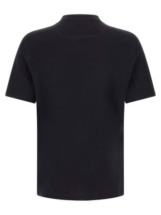 Brunello Cucinelli Logo-Embroidered Cotton T-shirt - Black