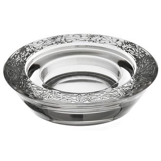 Cristalica Kerzenhalter Kerzenständer Stumpenkerzenhalter Candleholder Mystery 15,5 cm Teilsatiniert Kristall