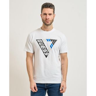 Guess T-shirt avec logo triangulaire homme