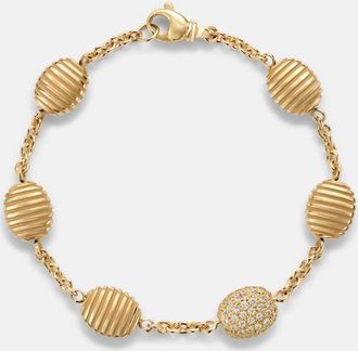 Pamela Zamore Armband Isla Station aus 18kt Gelbgold mit Diamanten