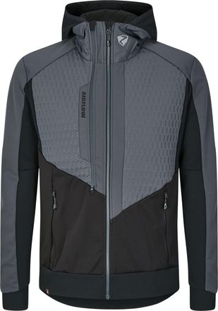 Ziener Herren NALIK Softshell- / Hybrid-Jacke Skitour | atmungsaktiv, winddicht, Primaloft, black.ombre, 48