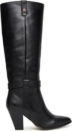 Tommy Hilfiger Stiefel T-Strap Pointy FW0FW08982 Schwarz