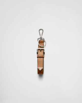 Prada Schlüsselring aus Saffiano-Leder