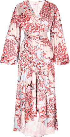 Izia Kleid Damen Rot Mehrfarbig