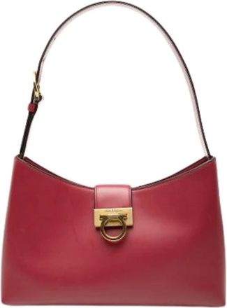 Ferragamo Sac bandouli&egrave;re en cuir pr&eacute;-poss&eacute;d&eacute; - Femme - Pre-owned - Rouge - Taille: ONE Size