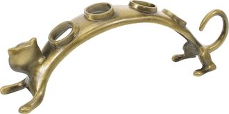 NUOBESTY Katze Weinausgie&szlig;erhalter und Flaschenverschlussst&auml;nder aus Metall Dekorativer Tisch Weinstopperhalter f&uuml;r Zuhause Bar und Restaurant