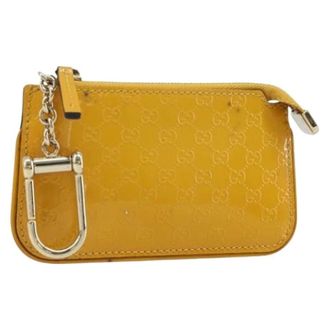 Gucci Pre-owned Micro Small GG Canvas M&uuml;nzgeldb&ouml;rse - - Pre-owned - Damen - Gelb - ONE SIZE
