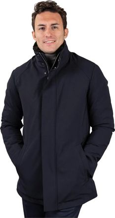 Montecore Homme, Vestes, Bleu, Taille: XL Veste Rembourr&eacute;e en Lapin Rex
