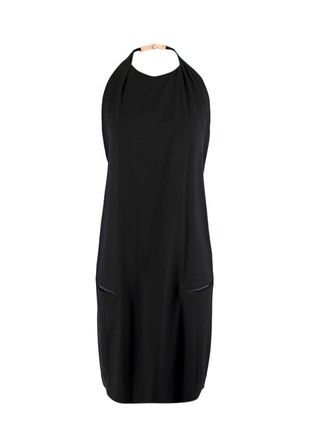 Celine Black Halterneck Open-back Dress Size XS