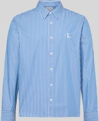Calvin Klein Jeans Relaxed Fit Freizeithemd aus reiner Baumwolle mit Logo-Stitching