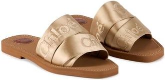 Chlo&eacute; Claquette Woody &agrave; logo