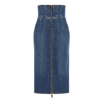 Elisabetta Franchi Damen, R&ouml;cke, Blau, SGr&ouml;&szlig;e