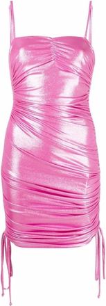 Chiara Ferragni Femme, Robes, Rose, Taille: 38 FR Robe Mini Satin&eacute;e Drap&eacute;e
