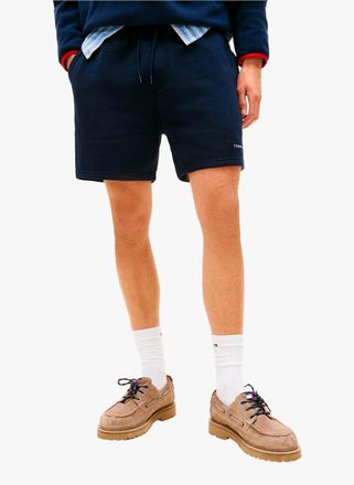 Tommy Hilfiger Short &agrave; logo en coton m&eacute;lang&eacute;