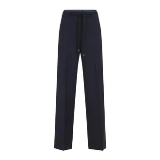 PESERICO Femme, Pantalons, Bleu, Taille: 36 FR Pantalon Ceintur&eacute;