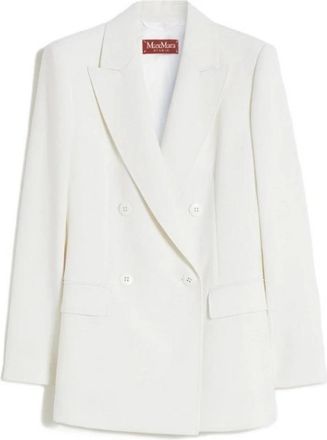 Max Mara Femme, Vestes, Blanc, Taille: 40 FR Blazer Crois&eacute;