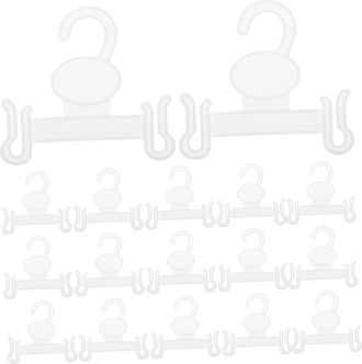 NUOBESTY 100 St&uuml;ck Teiliges Kunststoff Schlappen Haken f&uuml;r Schuhregal Platzsparend Robust f&uuml;r Einzelhandel und Schuhaufbewahrung Geeignet f&uuml;r Supermarkt Ladenp