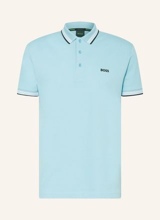 HUGO BOSS Piqu&eacute;-Poloshirt Paddy Curved Regular Fit blau