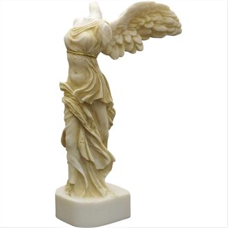 Generic Alabaster Nike Victory of Samothrace Statue, Wei, 20 cm