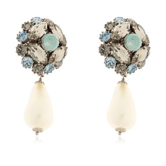 Dolce & Gabbana Femme, Accessoires, Gris, Taille: ONE Size Re Edition Clip Earrings