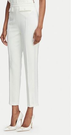 Elisabetta Franchi Stoffhose PA-185-62E2-V270 Creme Slim Fit