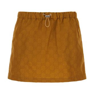 Gucci GG Nylonrock - - Skirts - Damen - Braun - XS