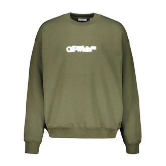 Off-white Logo Sweatshirt - - Sweatshirts & Hoodies - Herren - Gr&uuml;n - S