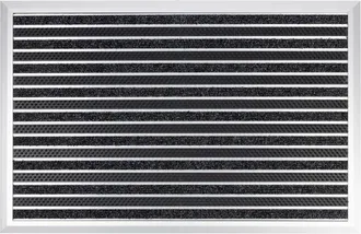 Floordirekt Alu-Fu&szlig;matte Spectral Textilfaser-Rips + B&uuml;rsten 47 x 68 cm