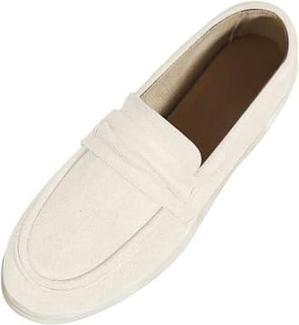 Generic Mocassins d&eacute;contract&eacute;s et confortables pour femme - &Eacute;l&eacute;gants - Couleur unie - L&eacute;gers - Classiques - &Agrave; enfiler - Pour la marche, le travail, les vacanc