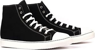 Masaltos Chaussures Réhaussantes pour Homme avec Semelle Augmentant la Taille JusquÀ 7cm. Fabriquées en Peau. Modèle Zurich (Noir, Numeric_40)