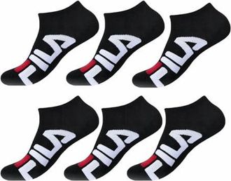 Fila Chaussettes pour homme en coton, douces et r&eacute;sistantes (lot de 6), 200 noir, 43-46