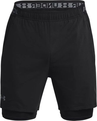 Under Armour Mens Shorts Mens Ua Vanish Woven 2-In-1 Shorts, Black, 1373764-002, 3XL