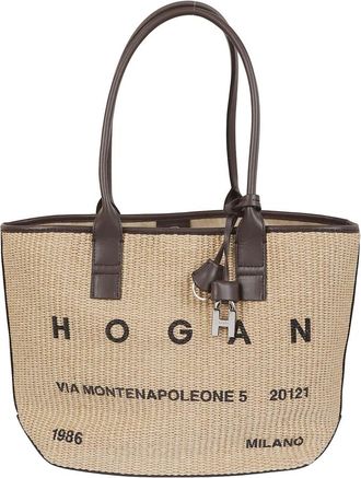 Hogan Femme, Sacs, Brun, Taille: ONE Size Shopping en raphia
