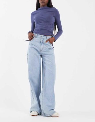 Levi's Cinch Baggy Denim-Jeans in Hellblau