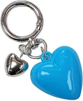 Generic Porte-cl&eacute;s en forme de coeur - Porte-cl&eacute;s avec pendentif | porte-cl&eacute;s pour couple, breloque de sac, porte-cl&eacute;s assorti pour la Saint-Valentin, No&euml;l, f