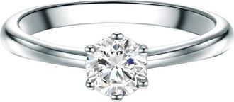 Trilani Ring - Sterling Silber Ring Zirkonia - Gr. 47 - in Silber - f&uuml;r Damen