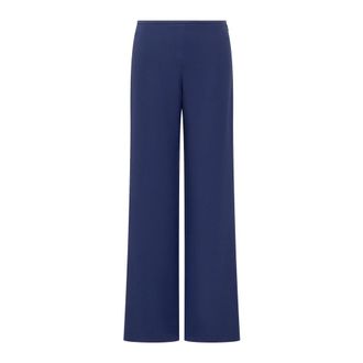 Emporio Armani High-waistige Wide-Leg-Hose - - Trousers - Damen - Blau - 2XL