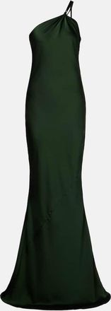 Norma Kamali One-Shoulder-Robe aus Satin