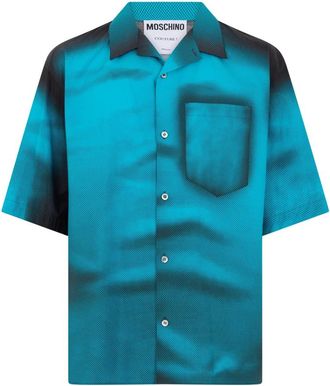Moschino Homme, Chemises, Bleu, Taille: L T-shirt &agrave; manches courtes