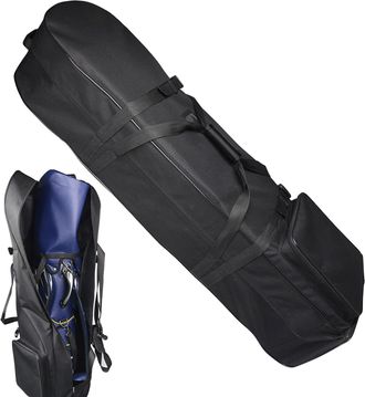 Generic Golf-Reisetasche, 900D Oxford verdickte H&uuml;lle, wasserdichte Tasche, Schutzh&uuml;lle, Club-Tragetaschen mit R&auml;dern f&uuml;r Schl&auml;ger und Zubeh&ouml;r
