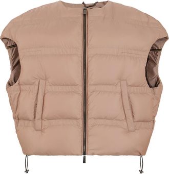 Moorer Gilet matelass&eacute; Dayana - Femme - Vestes - Beige - Taille: 36 FR