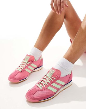 adidas Originals SL 72 OG - Baskets - Rose et vert-Multicolore