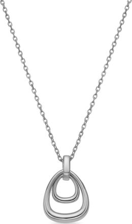 Luxenter Halskette in 925er Sterlingsilber-Rhodium-Finish - Almiol
