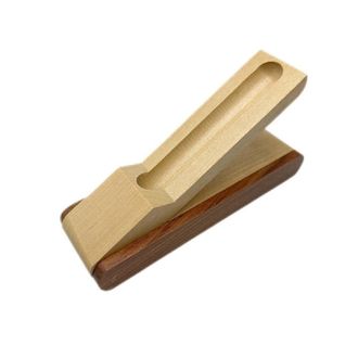 Generic Holz Stift Display Box Einzel/Doppel Stift Pr&auml;sentationskoffer Organizer Box Aufbewahrungsbox Stift Sammlung Fall Holz Stifteetui Display Box F&uuml;r Erwa