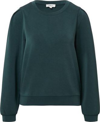 s.Oliver Scuba-Sweatshirt mit Puffärmeln