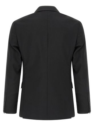 Pal Zileri Mens Black Wool Two-Piece Suit