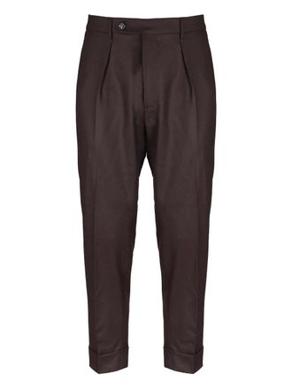 Berwich pantalon Chiaia &agrave; plis - Marron