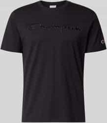 Champion T-Shirt mit Label-Stitching mit Rundhalsausschnitt