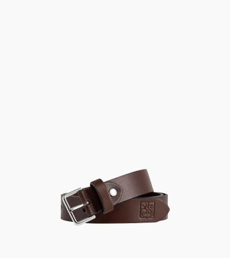 Le Tanneur Ceinture homme avec boucle carr&eacute;e en cuir lisse